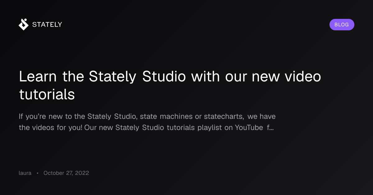 Learn the Stately Studio with our new video tutorials