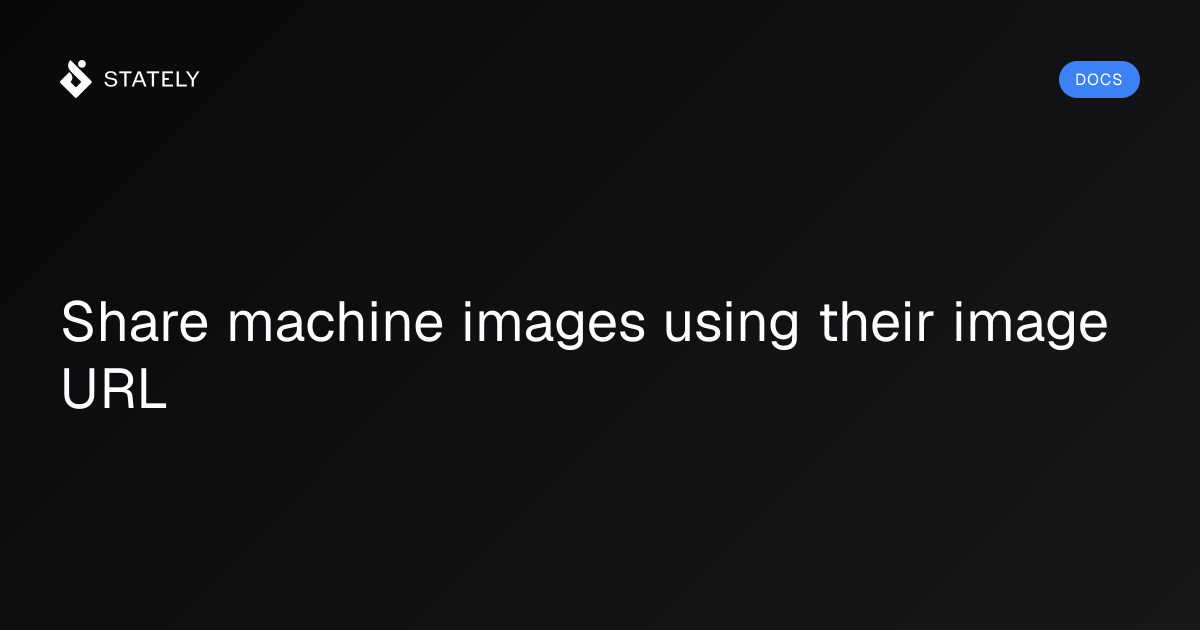 Share machine images using their image URL